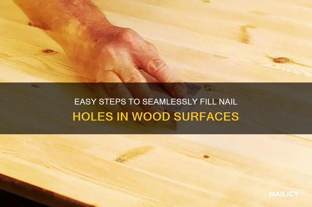Easy Steps To Seamlessly Fill Nail Holes In Wood Surfaces | Nailicy