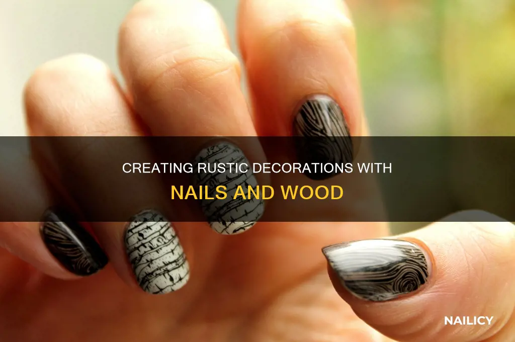 Creating Rustic Decorations With Nails And Wood | Nailicy