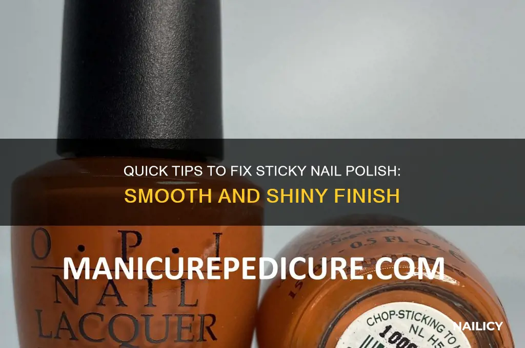 Quick Tips To Fix Sticky Nail Polish: Smooth And Shiny Finish | Nailicy