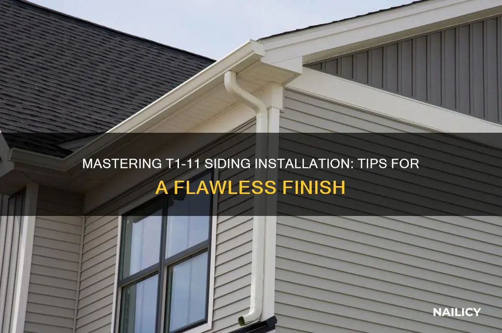 Mastering T1-11 Siding Installation: Tips For A Flawless Finish | Nailicy
