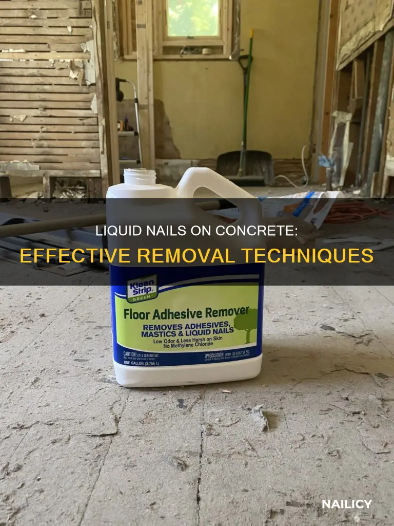 Liquid Nails On Concrete: Effective Removal Techniques | Nailicy