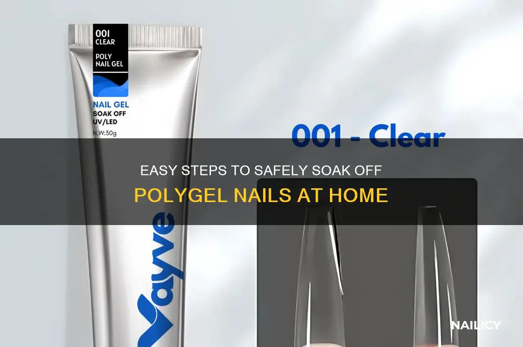 Easy Steps To Safely Soak Off Polygel Nails At Home | Nailicy