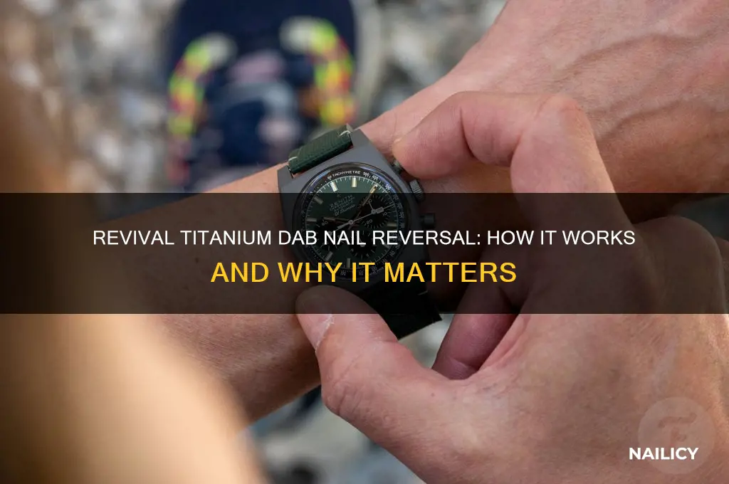 Revival Titanium Dab Nail Reversal: How It Works And Why It Matters ...