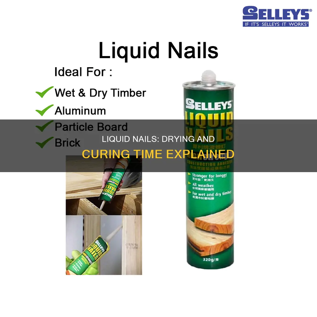 Liquid Nails: Drying And Curing Time Explained | Nailicy