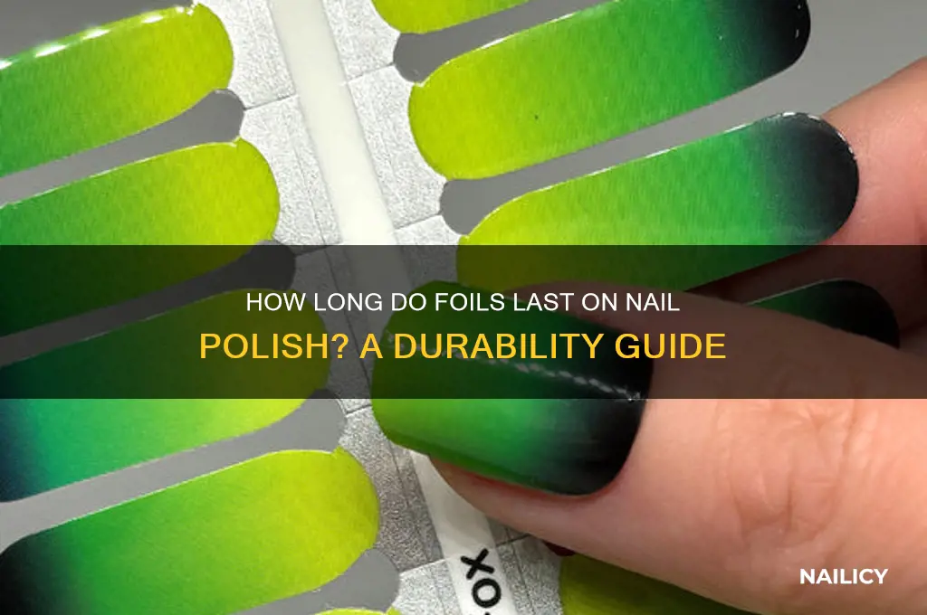 How Long Do Foils Last On Nail Polish? A Durability Guide | Nailicy