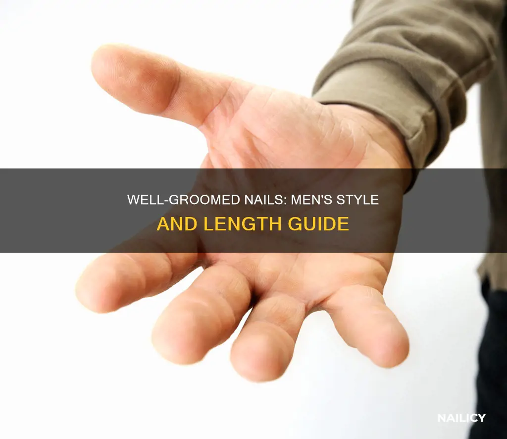 Well-Groomed Nails: Men's Style And Length Guide | Nailicy