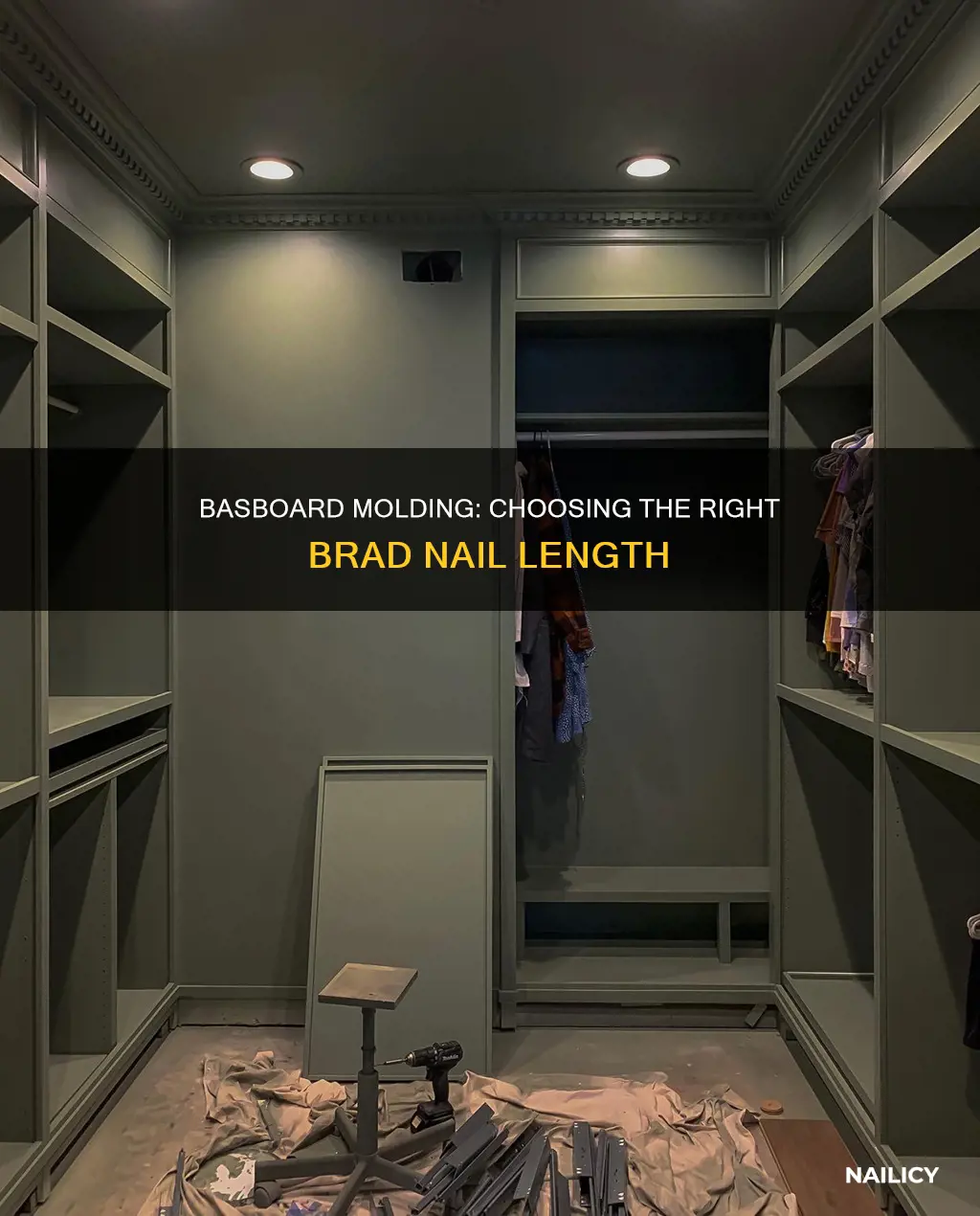 Basboard Molding: Choosing The Right Brad Nail Length | Nailicy