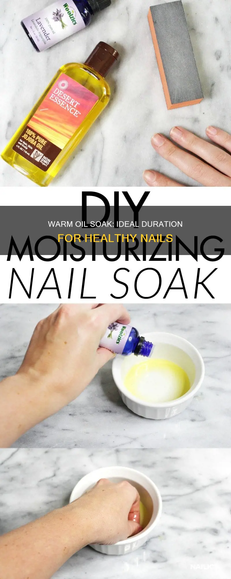 Warm Oil Soak: Ideal Duration For Healthy Nails | Nailicy