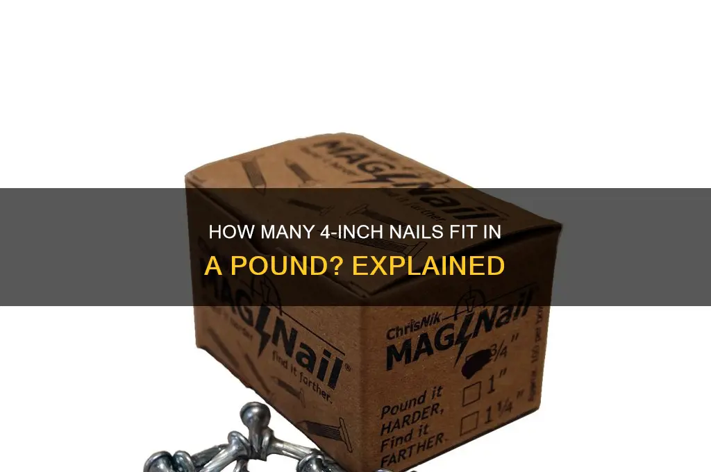 How Many 4-Inch Nails Fit In A Pound? Explained | Nailicy