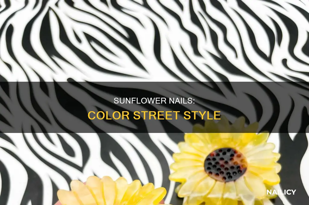 Sunflower Nails: Color Street Style | Nailicy