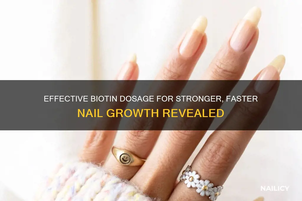 Effective Biotin Dosage For Stronger, Faster Nail Growth Revealed | Nailicy