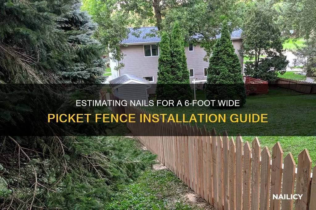 Estimating Nails For A 6-Foot Wide Picket Fence Installation Guide ...
