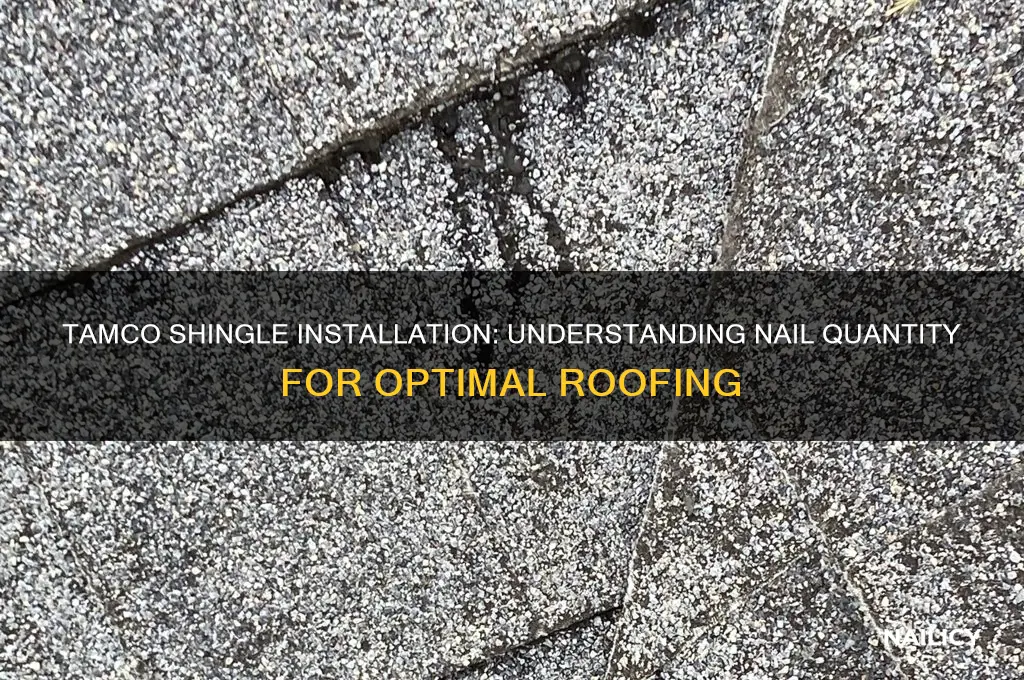 Tamco Shingle Installation: Understanding Nail Quantity For Optimal ...