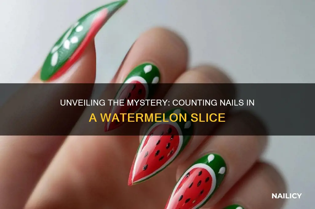 Unveiling The Mystery: Counting Nails In A Watermelon Slice | Nailicy