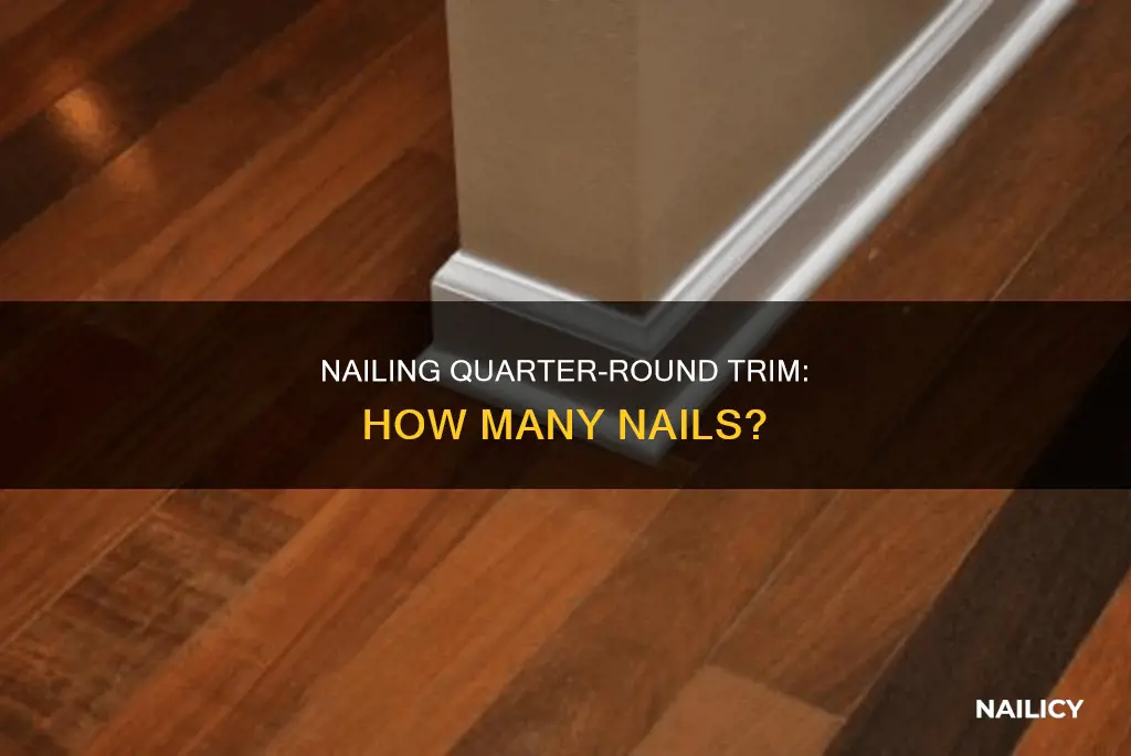 Nailing Quarter-Round Trim: How Many Nails? | Nailicy