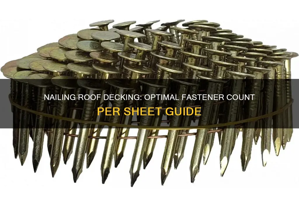 Nailing Roof Decking: Optimal Fastener Count Per Sheet Guide | Nailicy