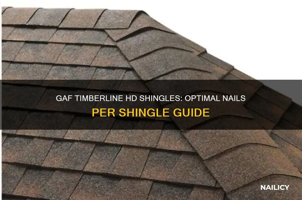 Gaf Timberline Hd Shingles: Optimal Nails Per Shingle Guide | Nailicy