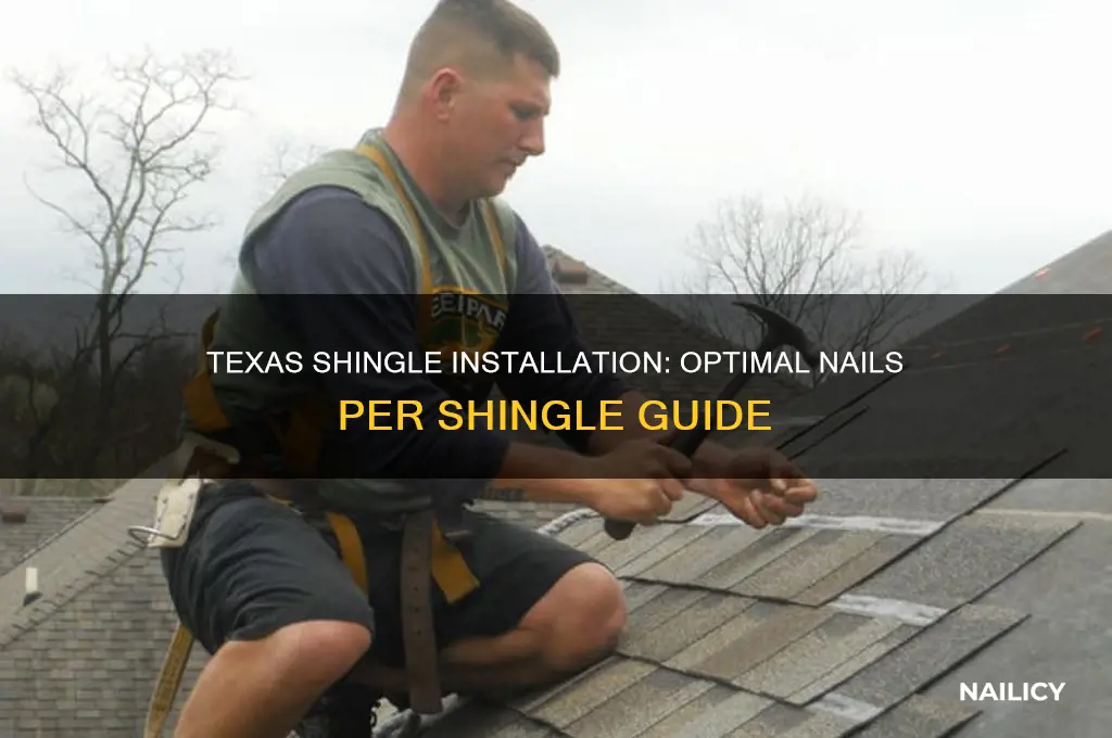 Texas Shingle Installation: Optimal Nails Per Shingle Guide | Nailicy