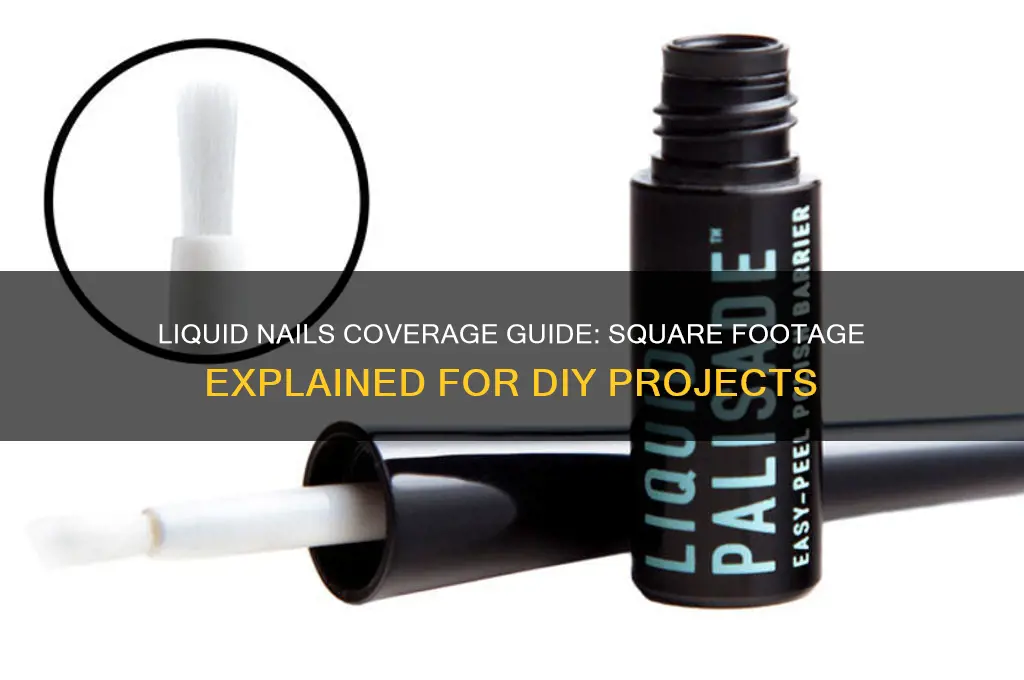 Liquid Nails Coverage Guide: Square Footage Explained For Diy Projects ...