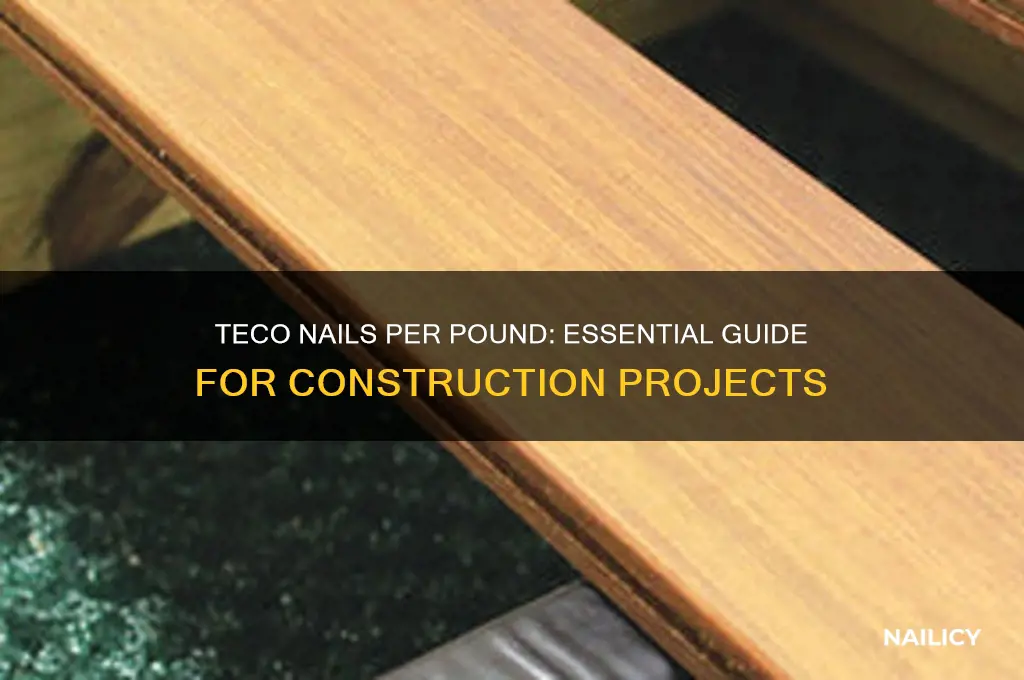 Teco Nails Per Pound: Essential Guide For Construction Projects | Nailicy