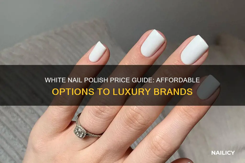 White Nail Polish Price Guide: Affordable Options To Luxury Brands ...