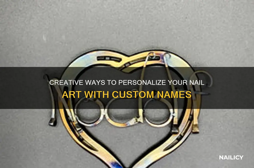 Creative Ways To Personalize Your Nail Art With Custom Names | Nailicy
