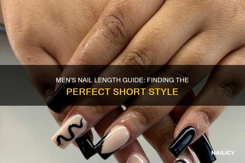 Men's Nail Length Guide: Finding The Perfect Short Style | Nailicy