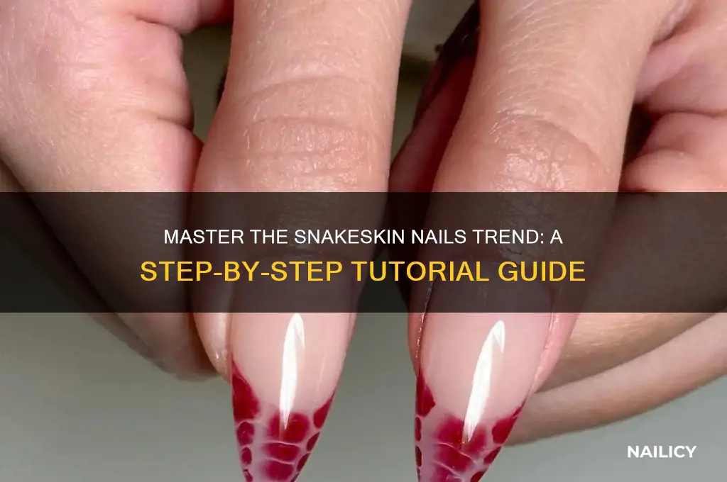 Master The Snakeskin Nails Trend: A Step-By-Step Tutorial Guide | Nailicy