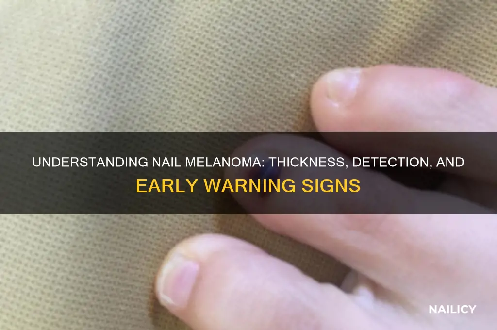 Understanding Nail Melanoma: Thickness, Detection, And Early Warning ...