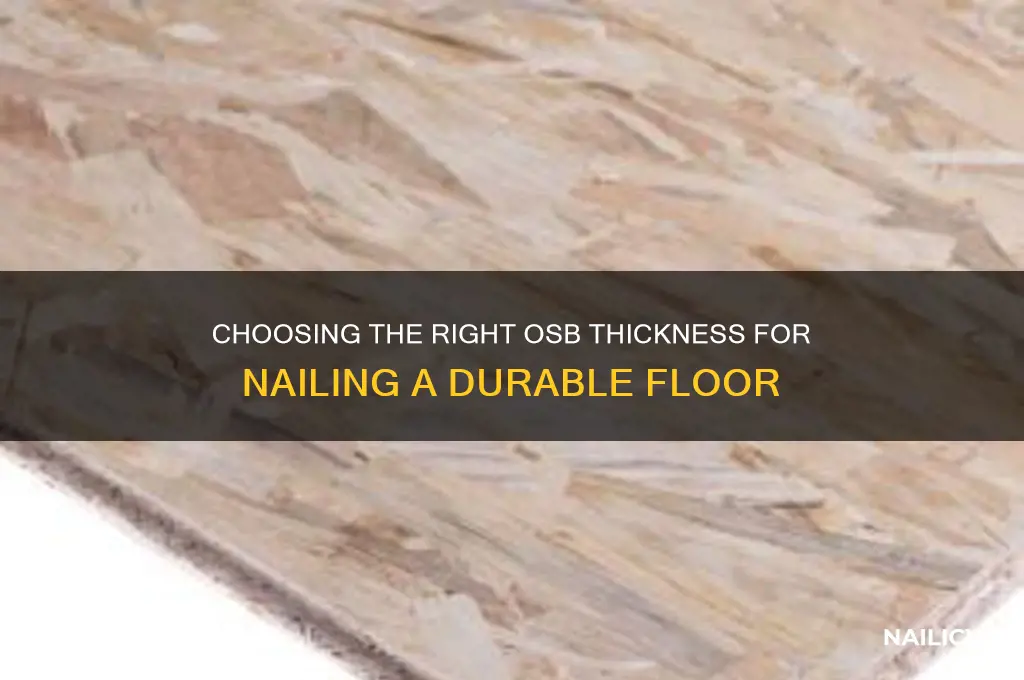 Choosing The Right Osb Thickness For Nailing A Durable Floor | Nailicy