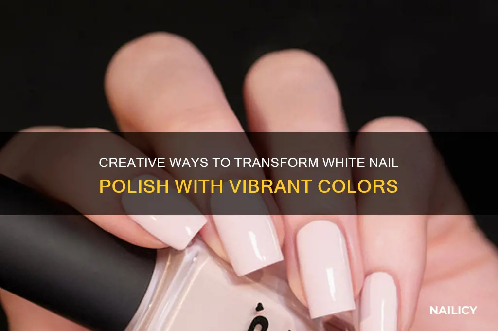 Creative Ways To Transform White Nail Polish With Vibrant Colors | Nailicy