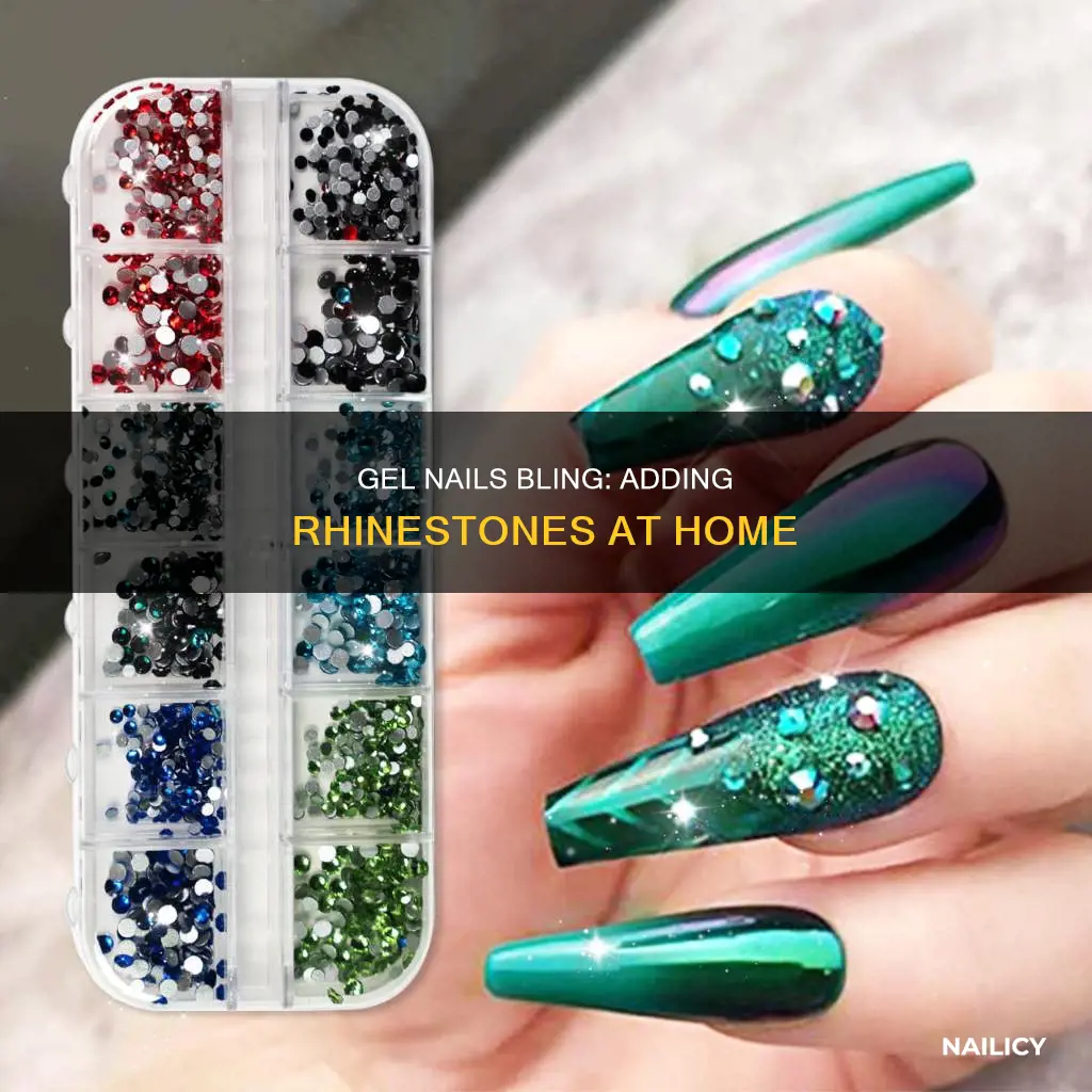 Gel Nails Bling: Adding Rhinestones At Home | Nailicy