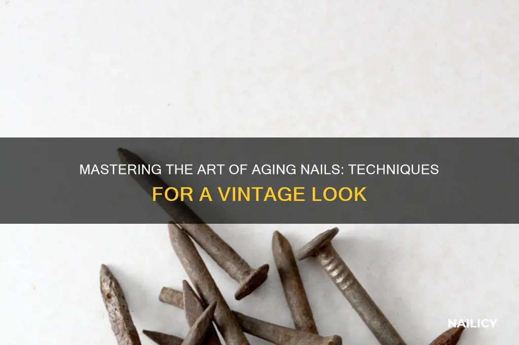 Mastering The Art Of Aging Nails: Techniques For A Vintage Look | Nailicy