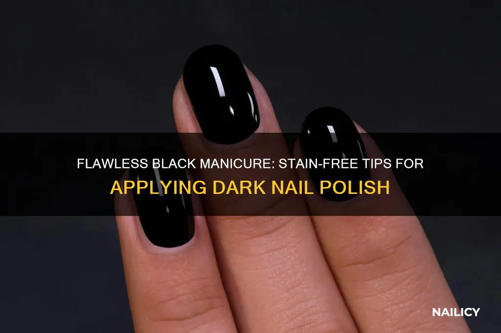 Flawless Black Manicure: Stain-Free Tips For Applying Dark Nail Polish ...