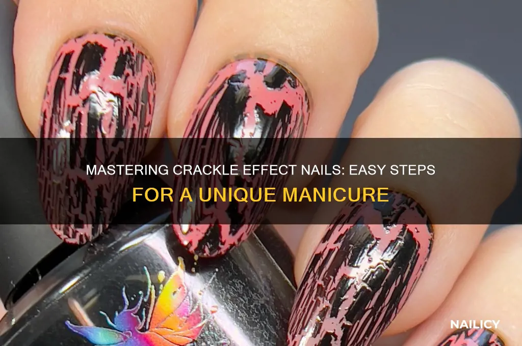 Mastering Crackle Effect Nails: Easy Steps For A Unique Manicure | Nailicy