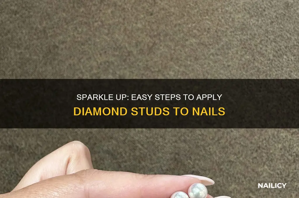 Sparkle Up: Easy Steps To Apply Diamond Studs To Nails | Nailicy