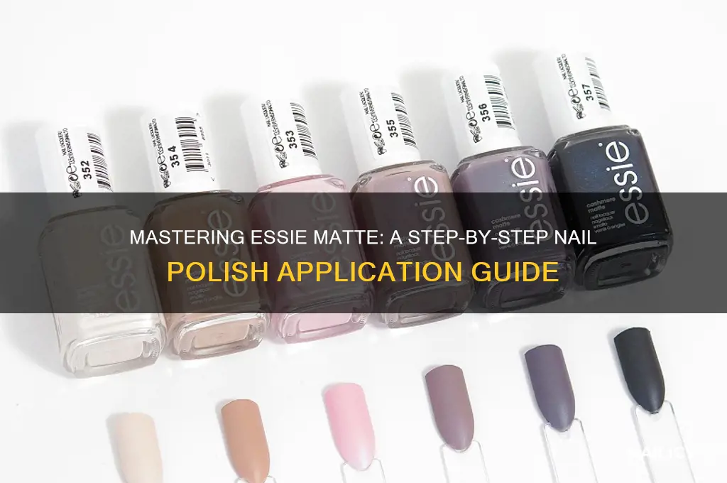 Mastering Essie Matte: A Step-By-Step Nail Polish Application Guide ...
