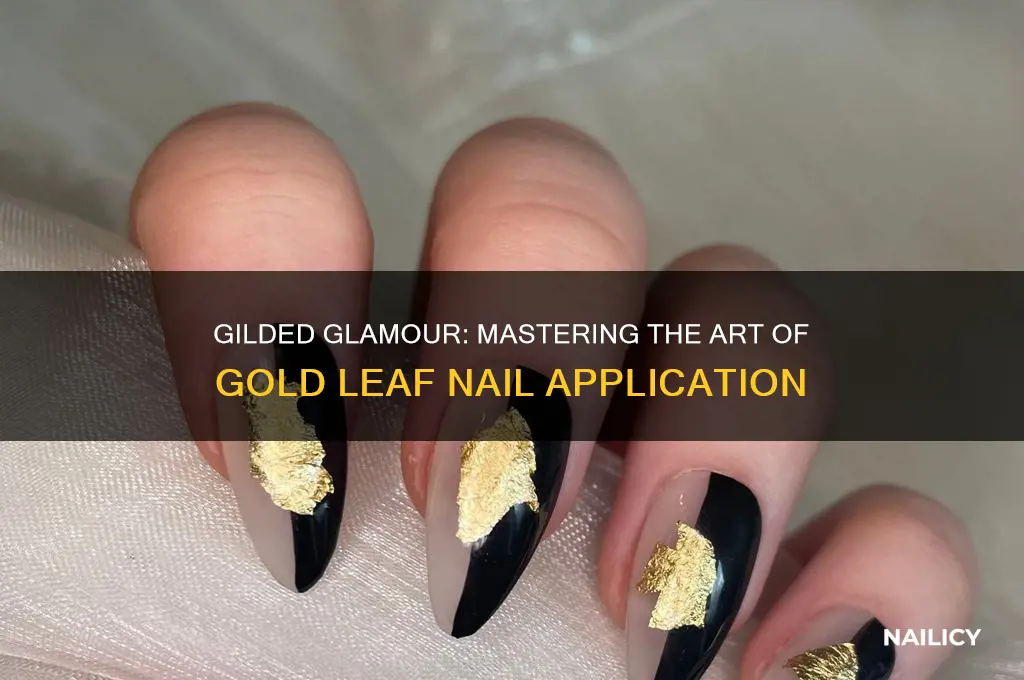 Gilded Glamour: Mastering The Art Of Gold Leaf Nail Application | Nailicy
