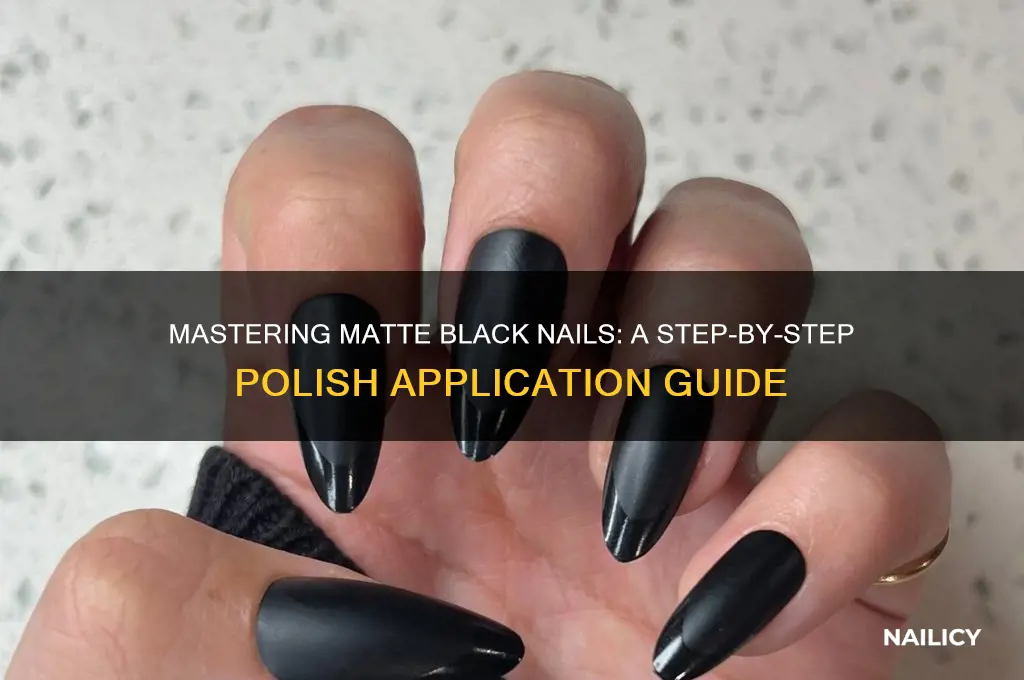 Mastering Matte Black Nails: A Step-By-Step Polish Application Guide ...