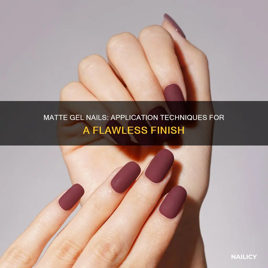 Matte Gel Nails: Application Techniques For A Flawless Finish | Nailicy