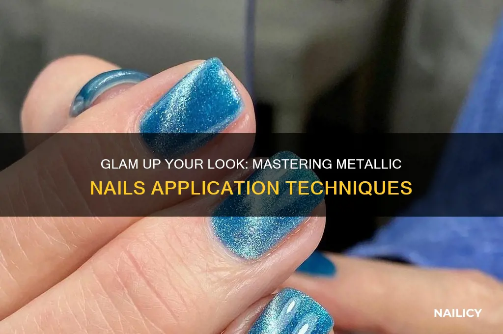 Glam Up Your Look: Mastering Metallic Nails Application Techniques ...