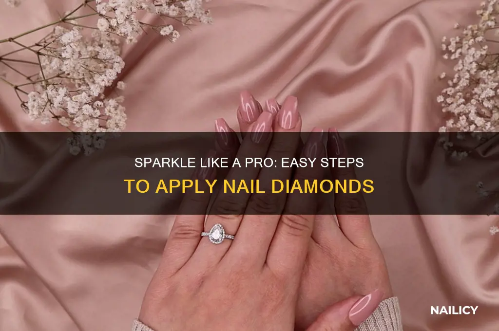 Sparkle Like A Pro: Easy Steps To Apply Nail Diamonds | Nailicy