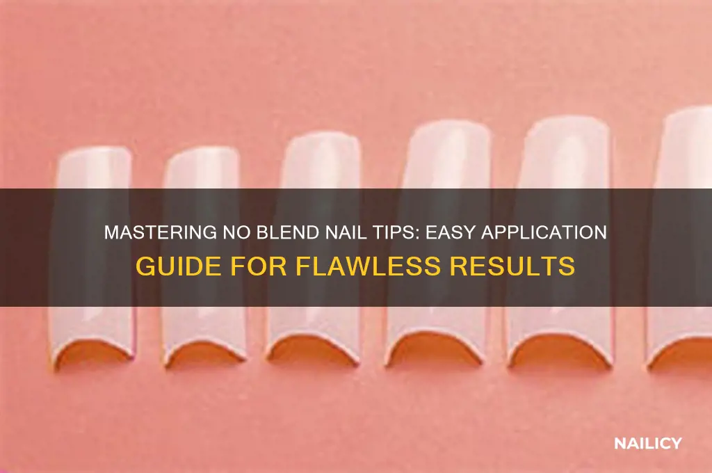 Mastering No Blend Nail Tips: Easy Application Guide For Flawless ...