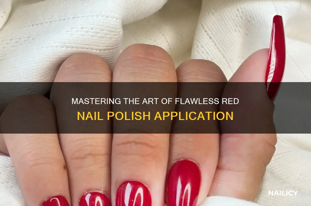 Mastering The Art Of Flawless Red Nail Polish Application | Nailicy