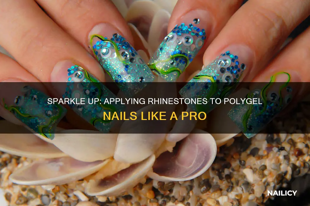 Sparkle Up: Applying Rhinestones To Polygel Nails Like A Pro | Nailicy