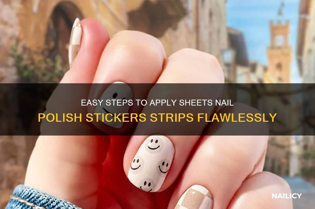 Easy Steps To Apply Sheets Nail Polish Stickers Strips Flawlessly | Nailicy