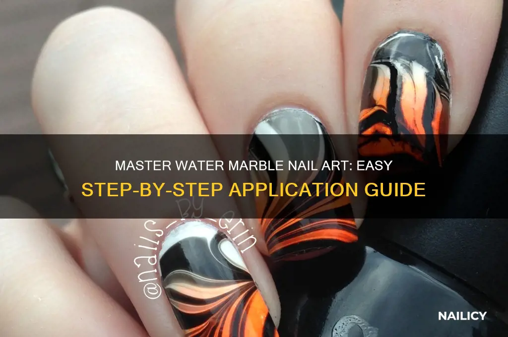 Master Water Marble Nail Art: Easy Step-By-Step Application Guide | Nailicy