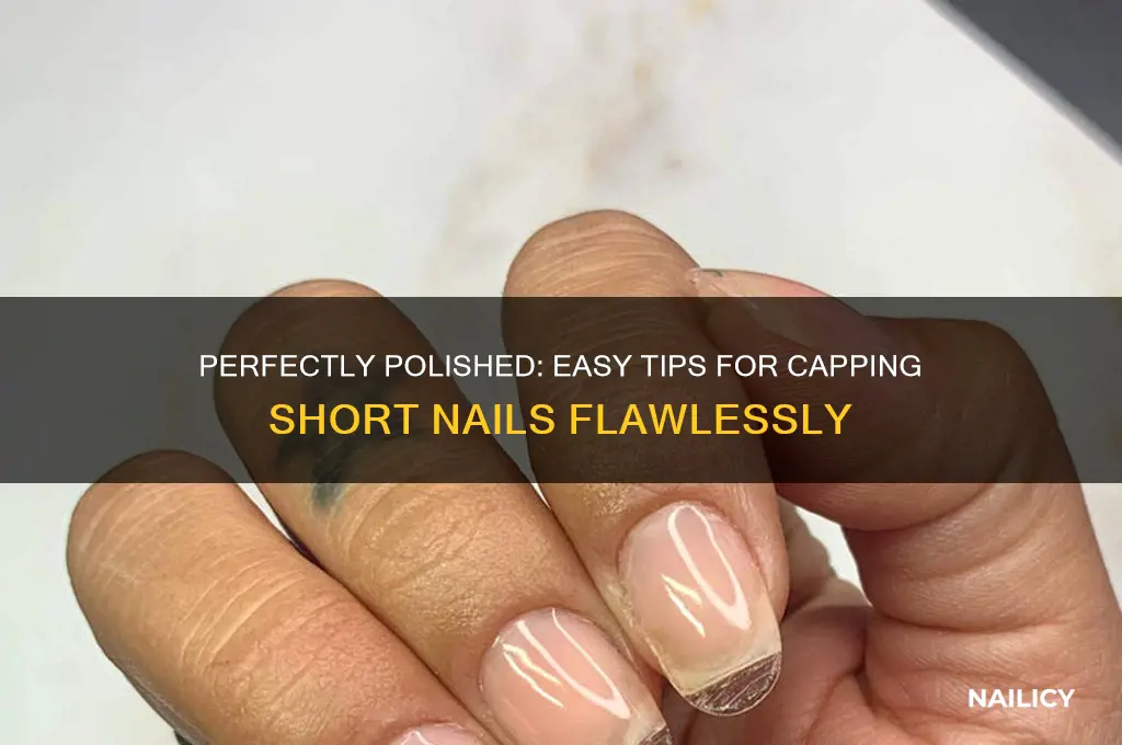 Perfectly Polished: Easy Tips For Capping Short Nails Flawlessly | Nailicy