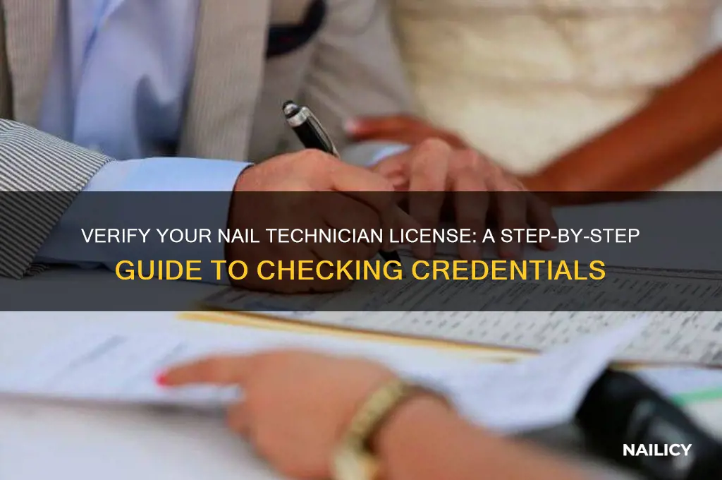 Verify Your Nail Technician License: A Step-By-Step Guide To Checking ...