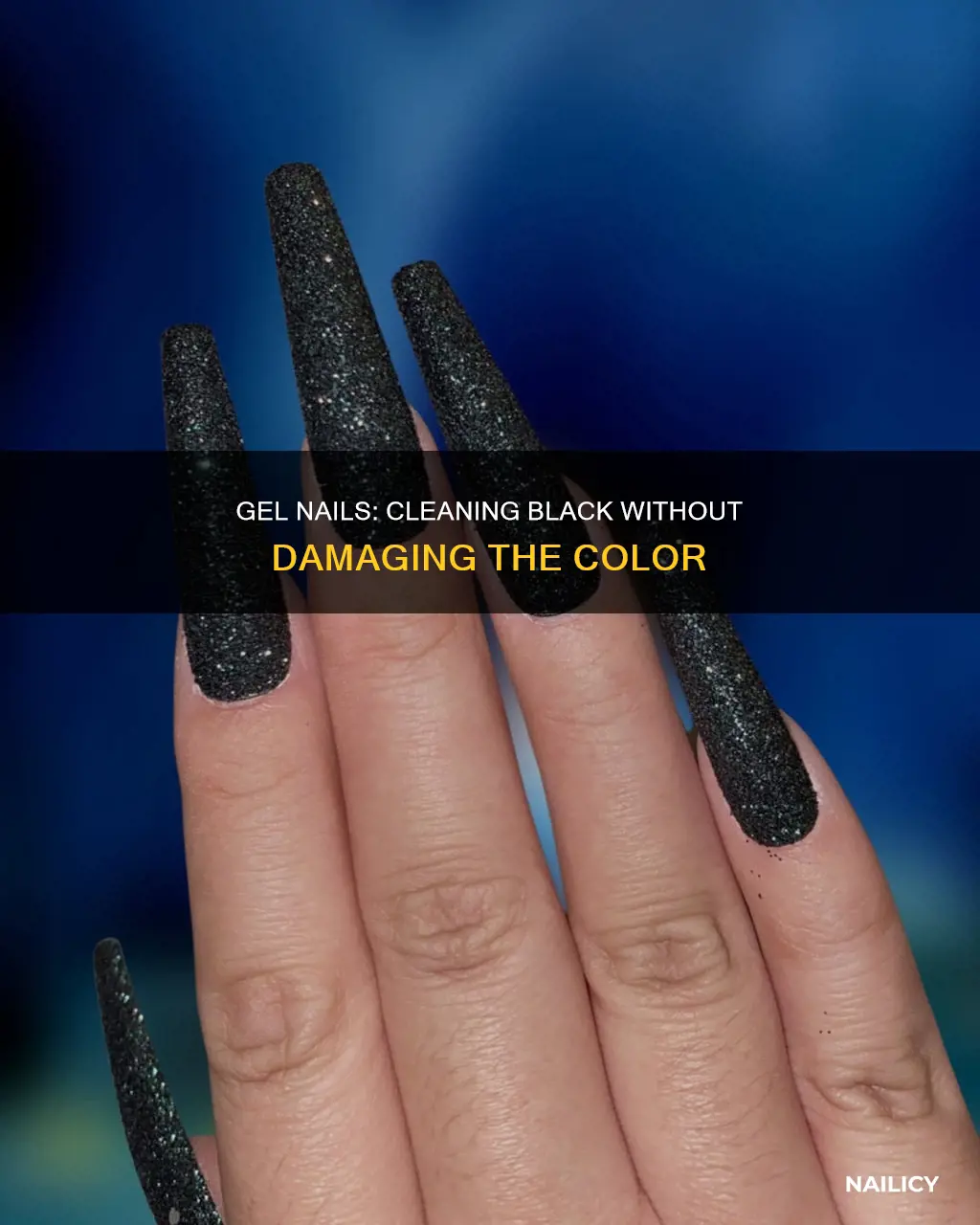 Gel Nails: Cleaning Black Without Damaging The Color | Nailicy